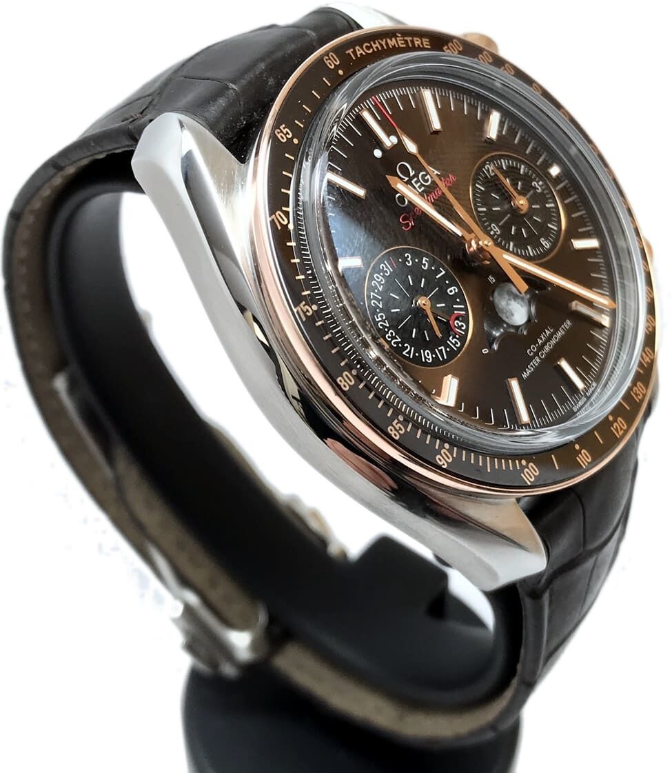 Omega Speedmaster Moonwatch Moonphase Steel & Sedna Gold
