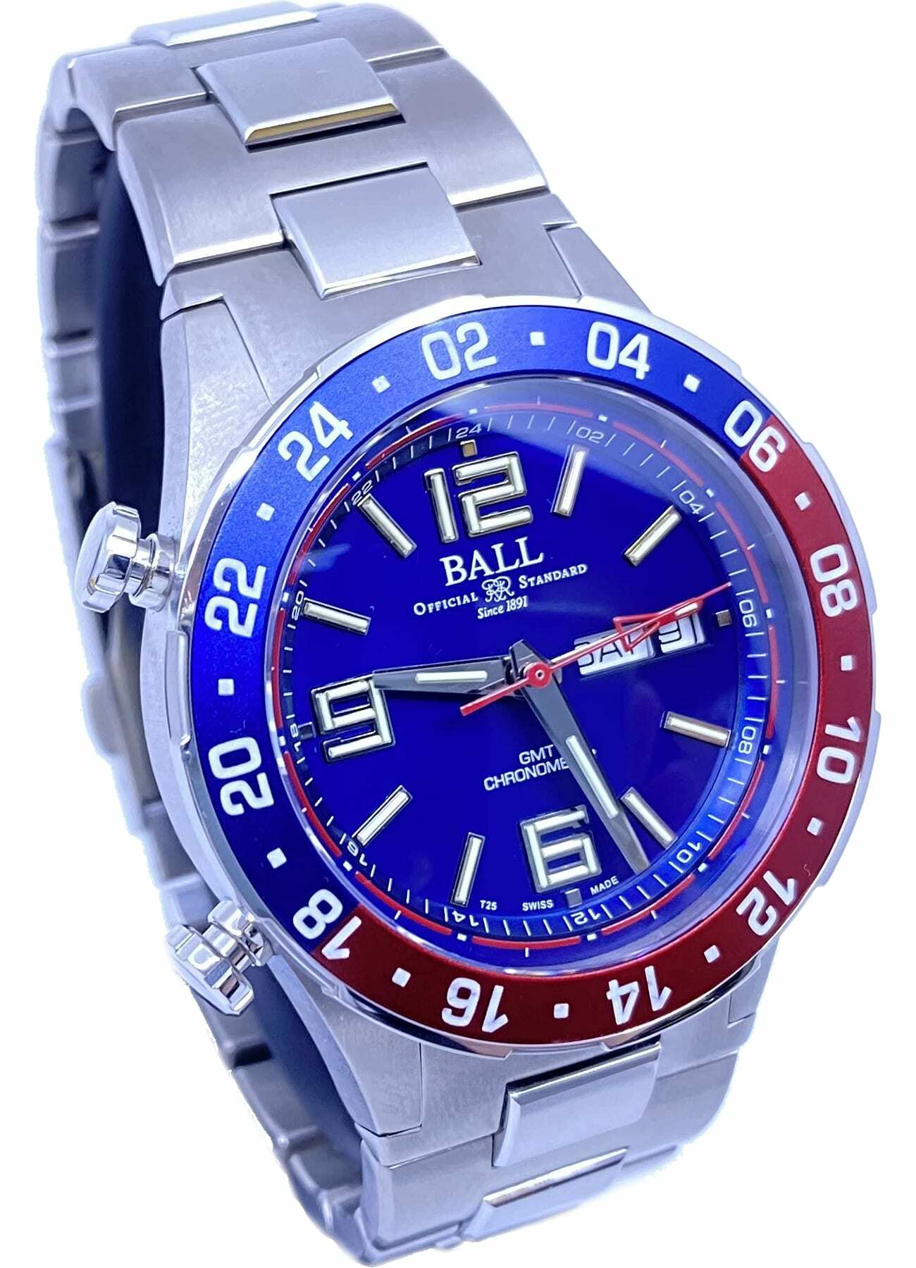 Ball Roadmaster Marine GMT Blue Dial DG3030B-SCJ-BE - Exquisite Timepieces