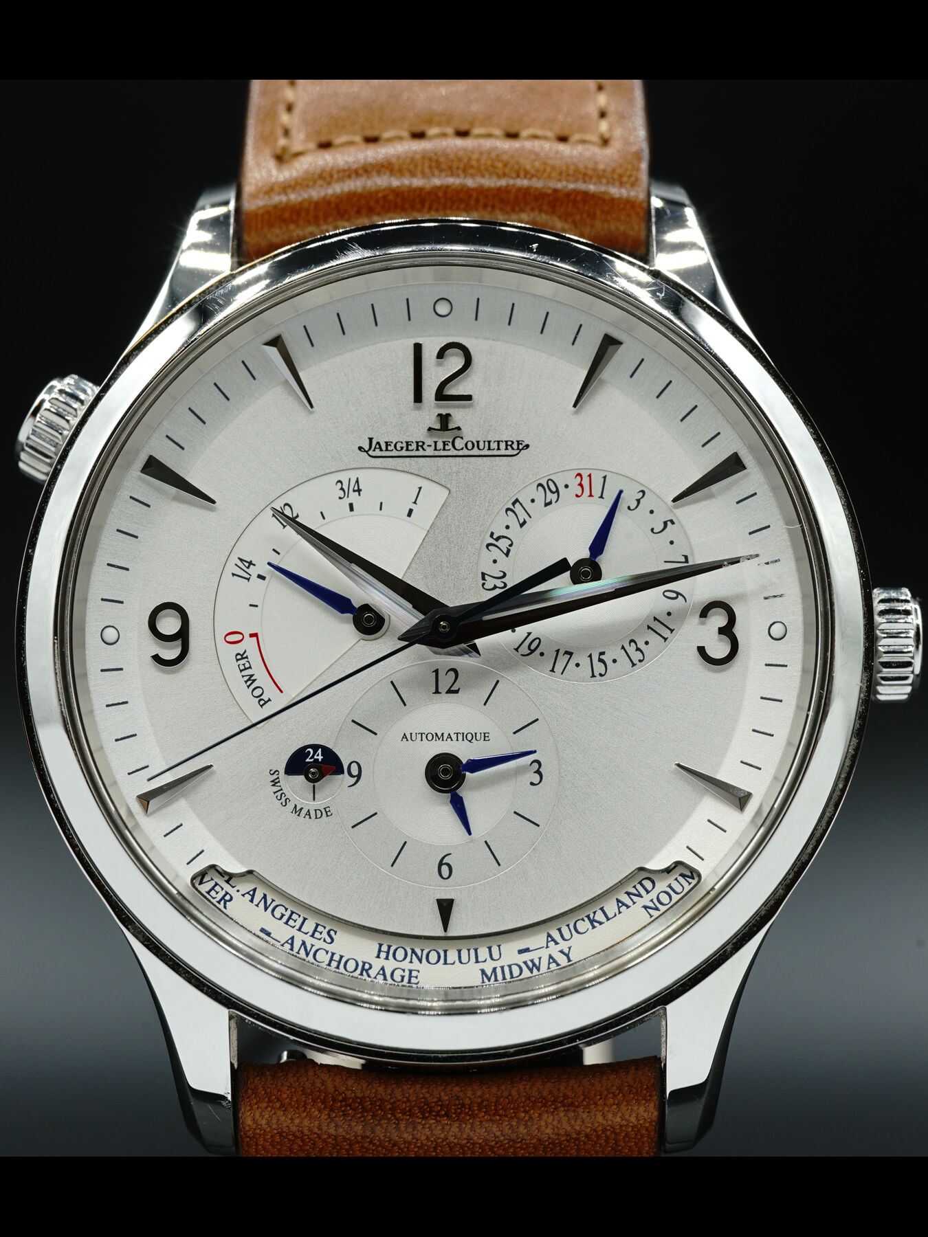 Jaeger LeCoultre Master Control Geographic Automatic Silver Dial ...