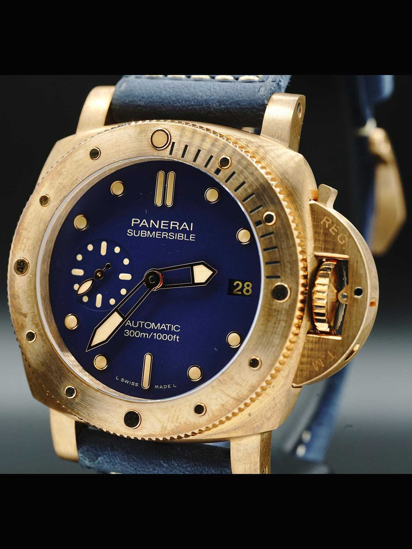 Panerai Submersible Bronzo Blu Abisso PAM01074 - Exquisite Timepieces
