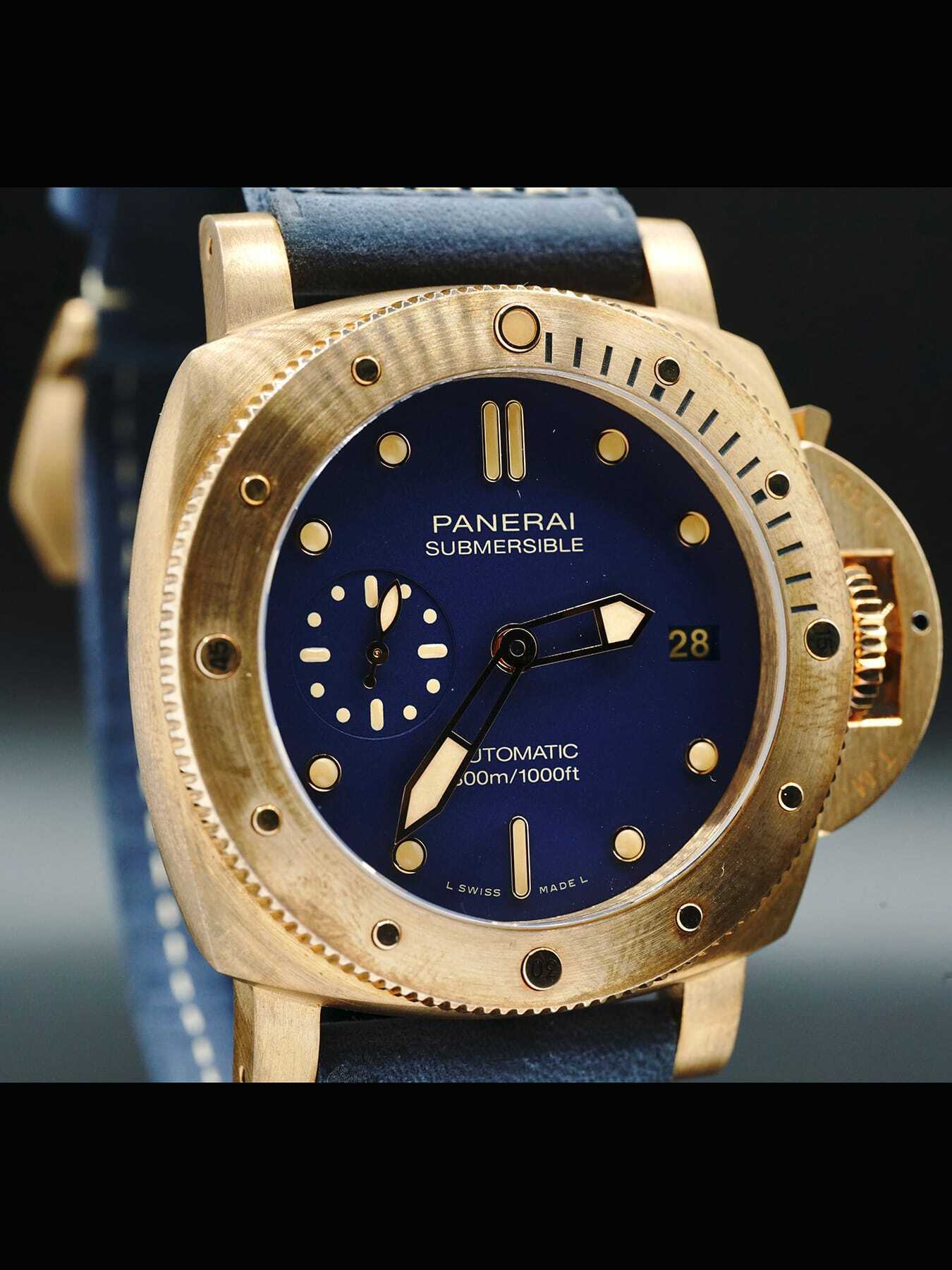 Panerai Submersible Bronzo Blu Abisso PAM01074 - Exquisite Timepieces