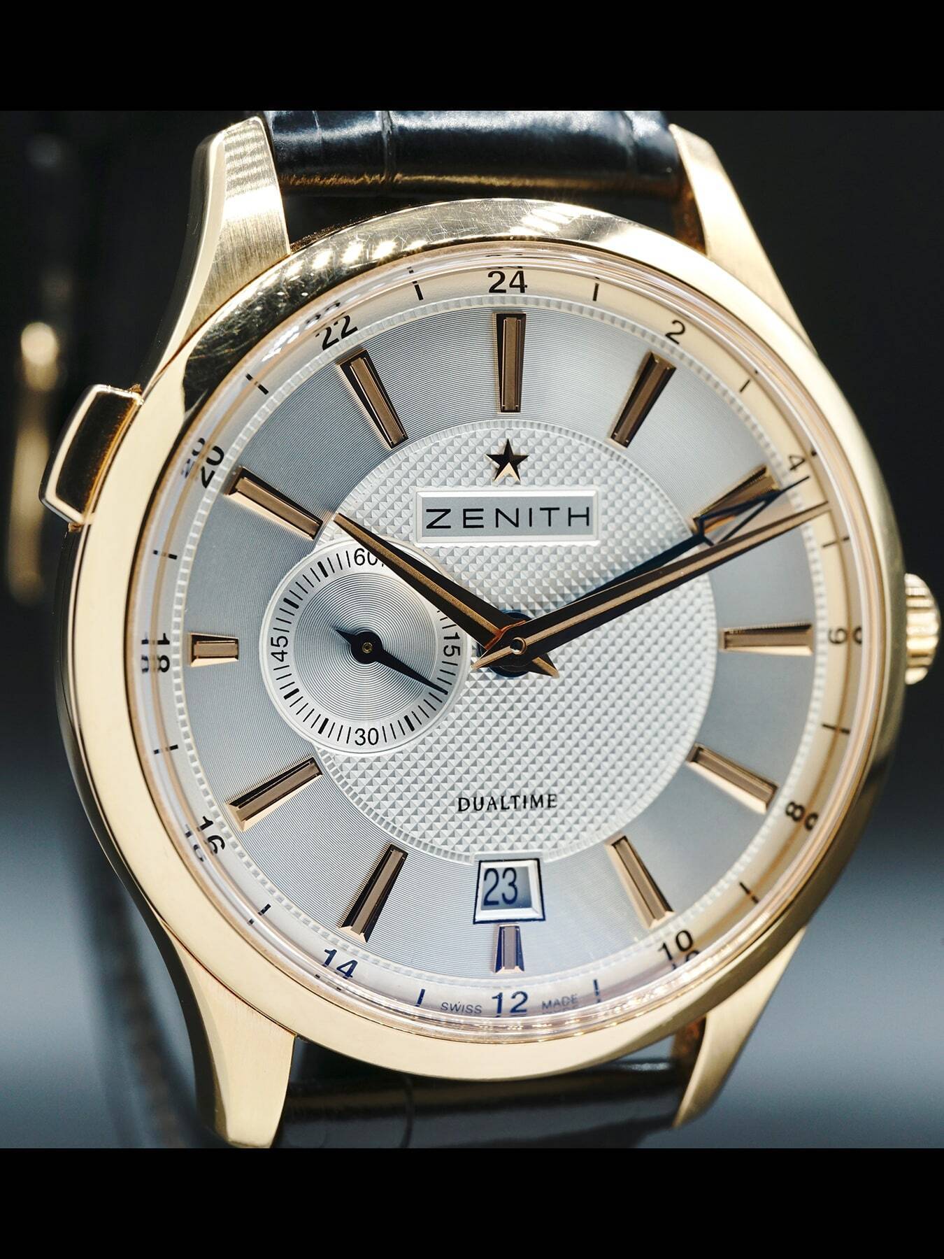 Zenith Captain Dual Time Automatic 18kt Rose Gold18.2130.682 ...