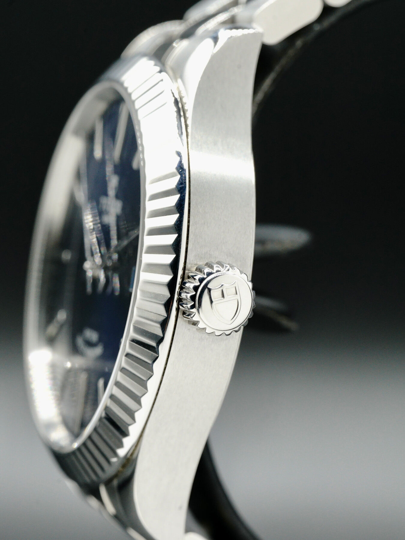 Tudor Style Blue Dial Fluted Bezel M12510-0013 - Exquisite Timepieces