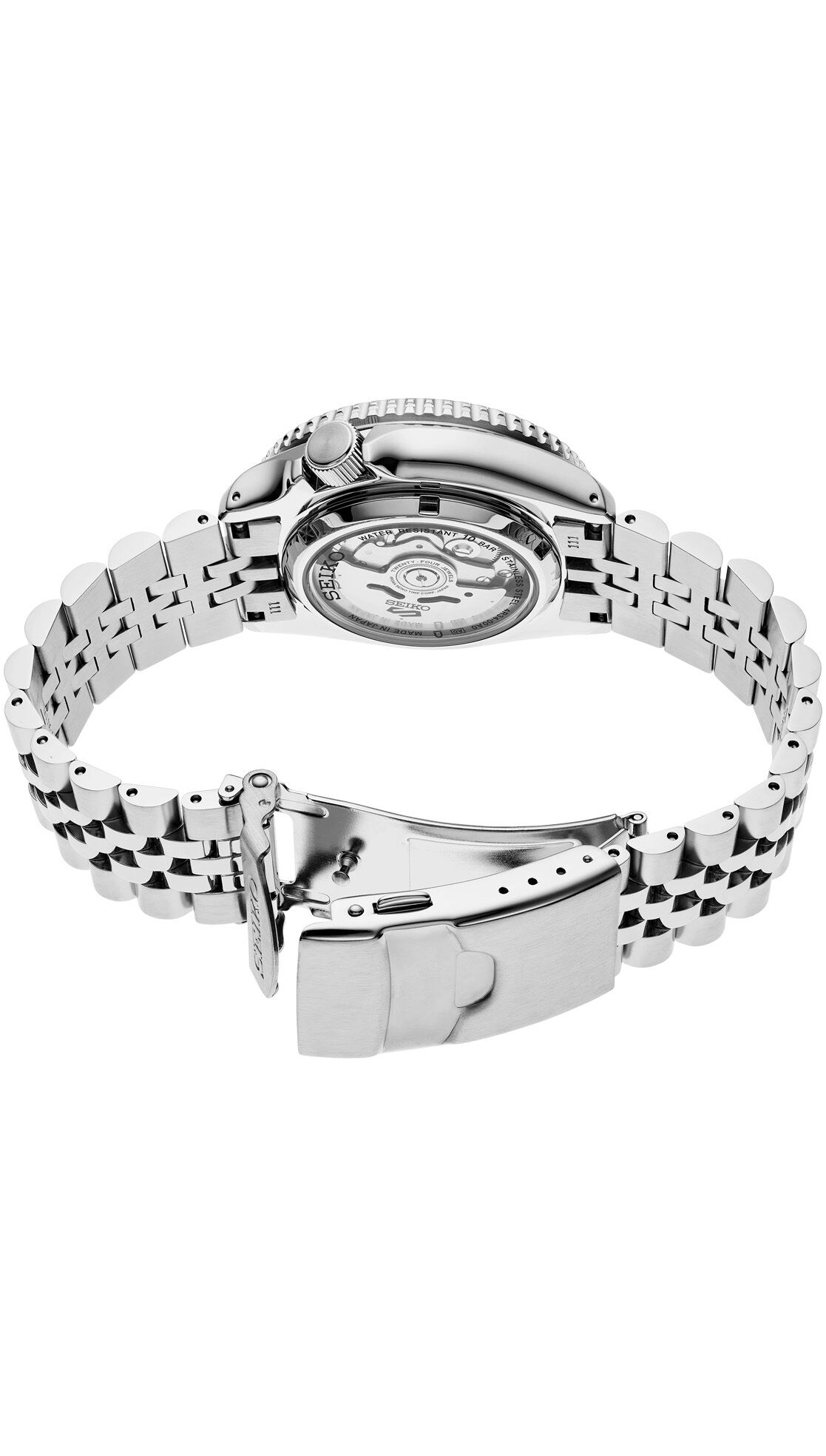 Seiko 5 Sports GMT SSK021 Grey Two-Tone - Exquisite Timepieces