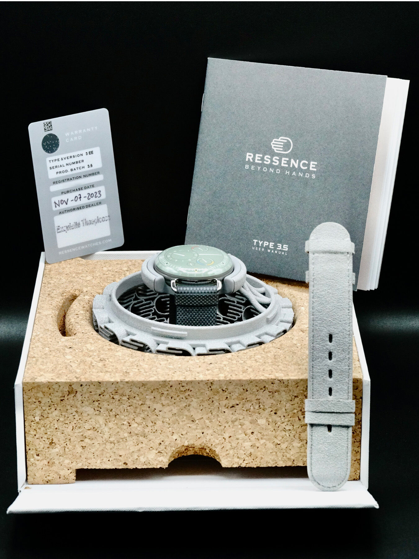 Ressence TYPE 3 EE Eucalyptus Green - Innovative Oil-Filled Watch with ...