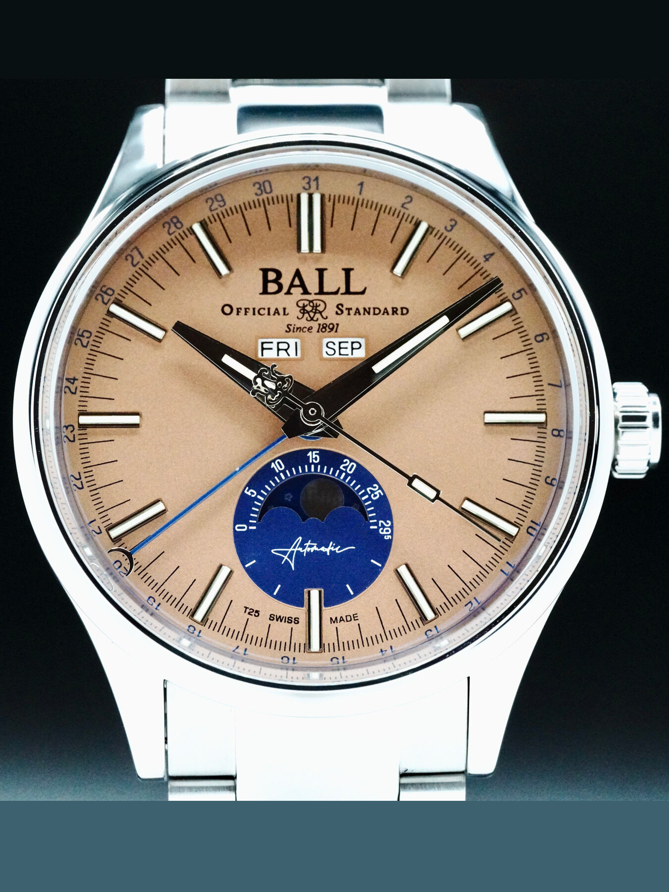 Ball NM3016C-S2J-CO Engineer II Moon Calendar - Exquisite Timepieces