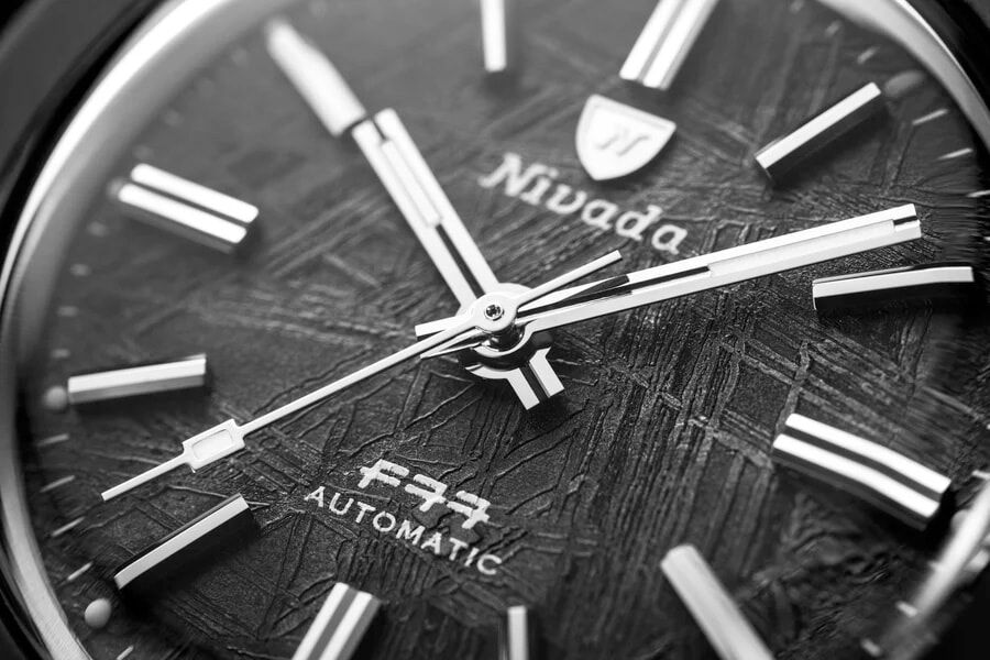 Nivada Grenchen 68020A77 F77 Black Ceramic Meteorite on bracelet ...