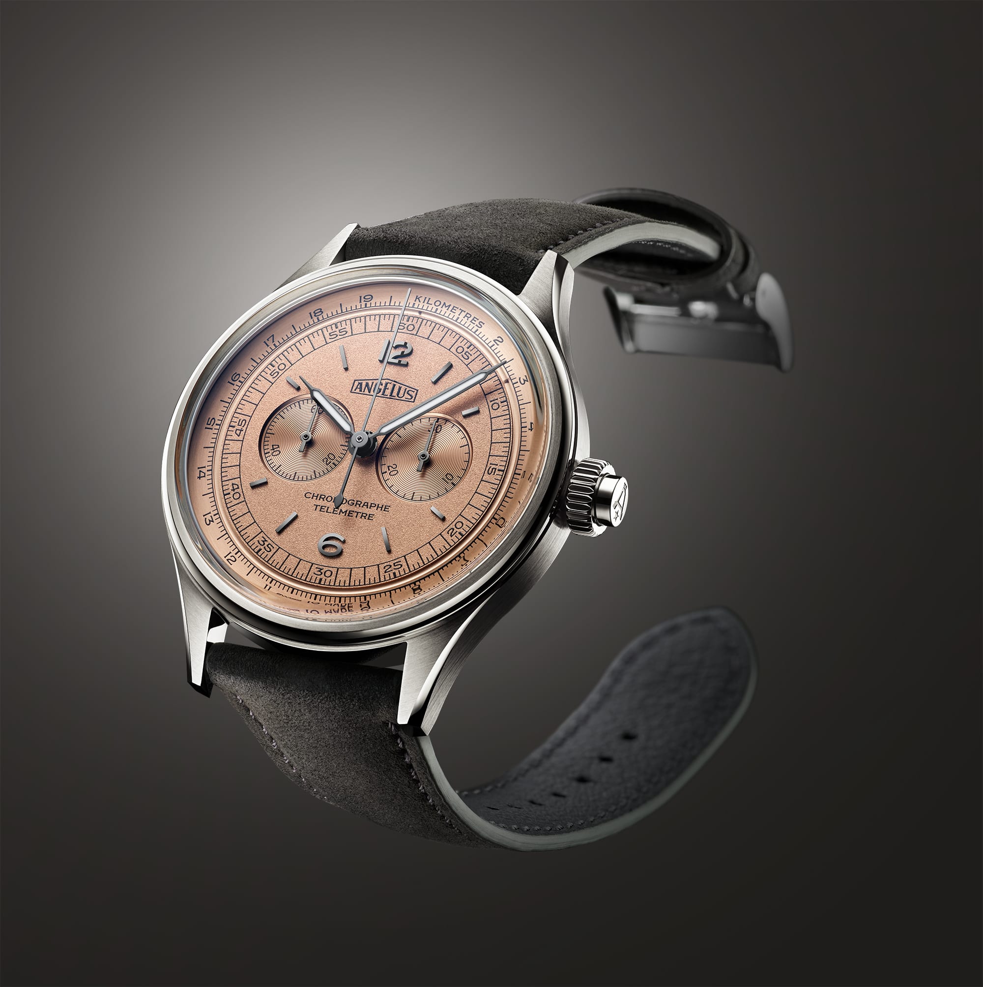 Angelus 0Chcs.p01A.v010S Chronograph Telemeter Steel Rose - Exquisite ...