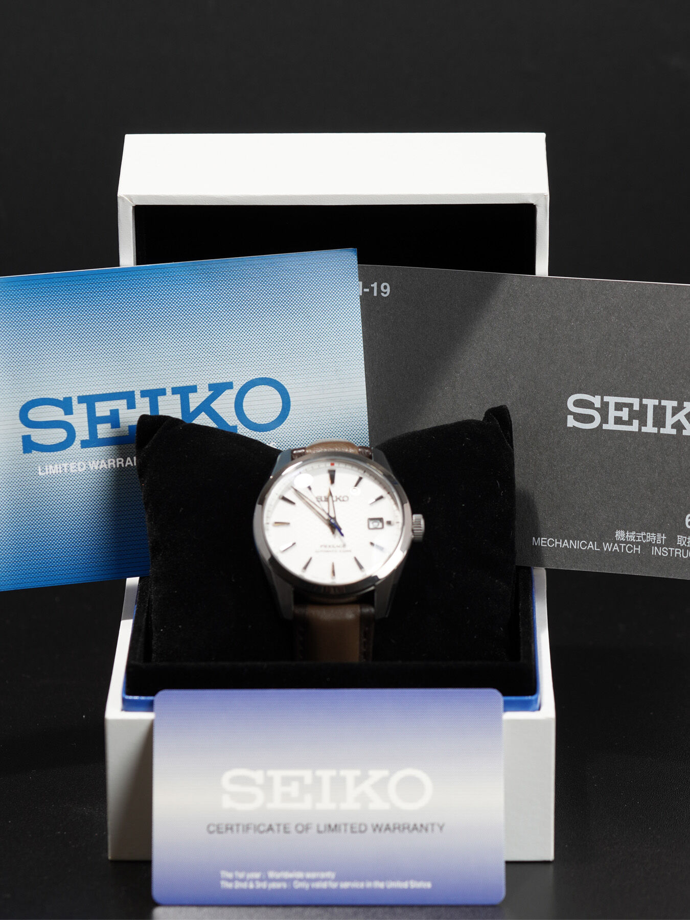 Seiko Presage SPB413 Sharp Edged Series White Dial Limited Edition