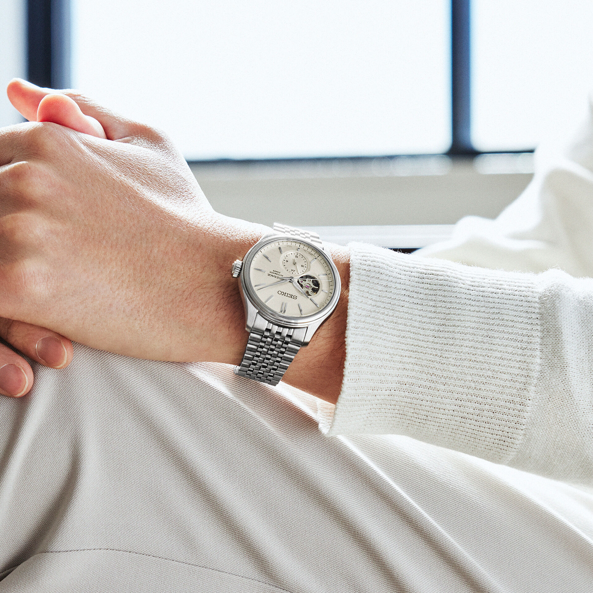 Seiko SPB469 Presage Classic Semi-Skeleton Shiroiro - Exquisite Timepieces