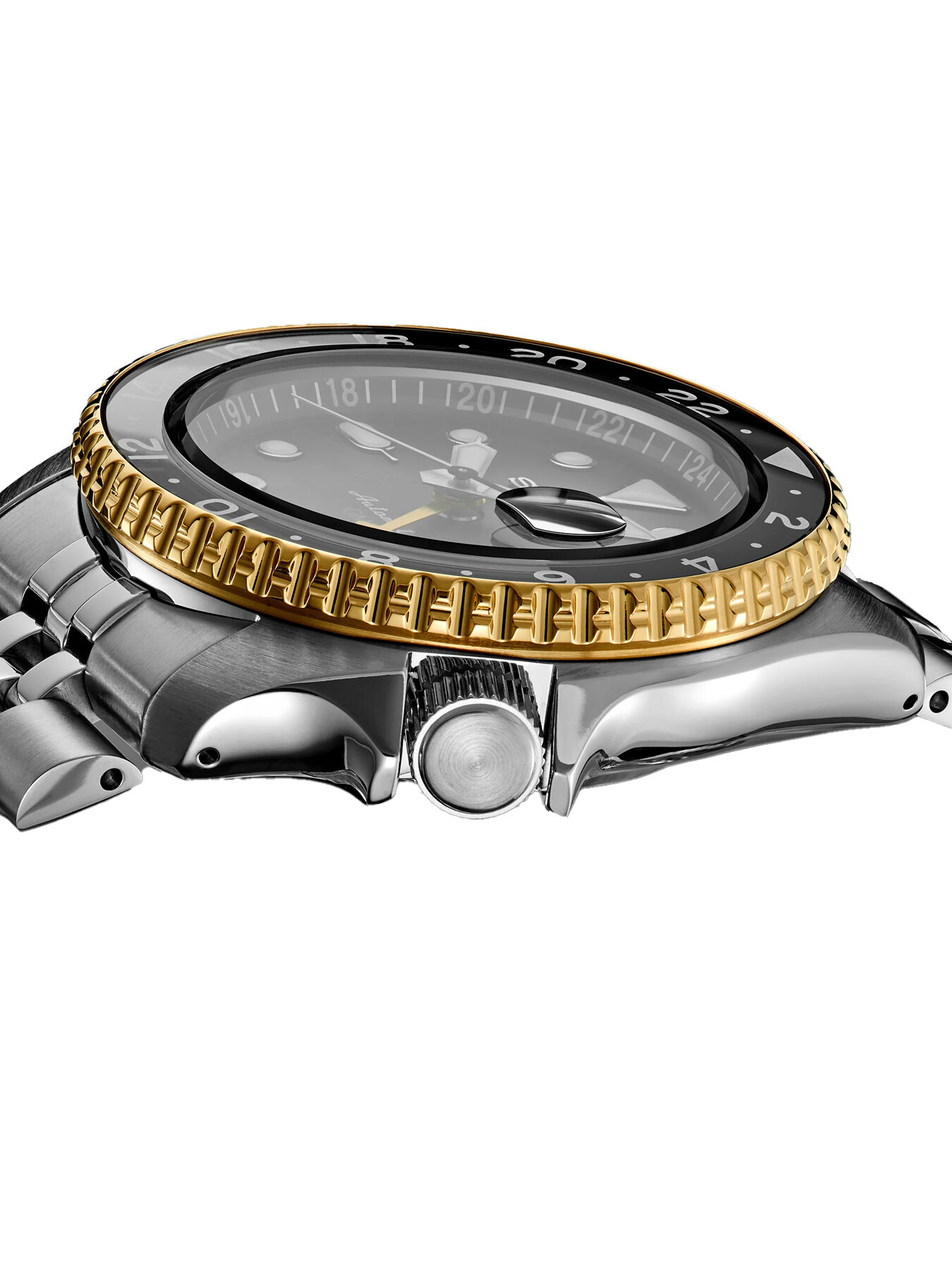 Seiko 5 Sports GMT SSK021 Grey Two-Tone - Exquisite Timepieces