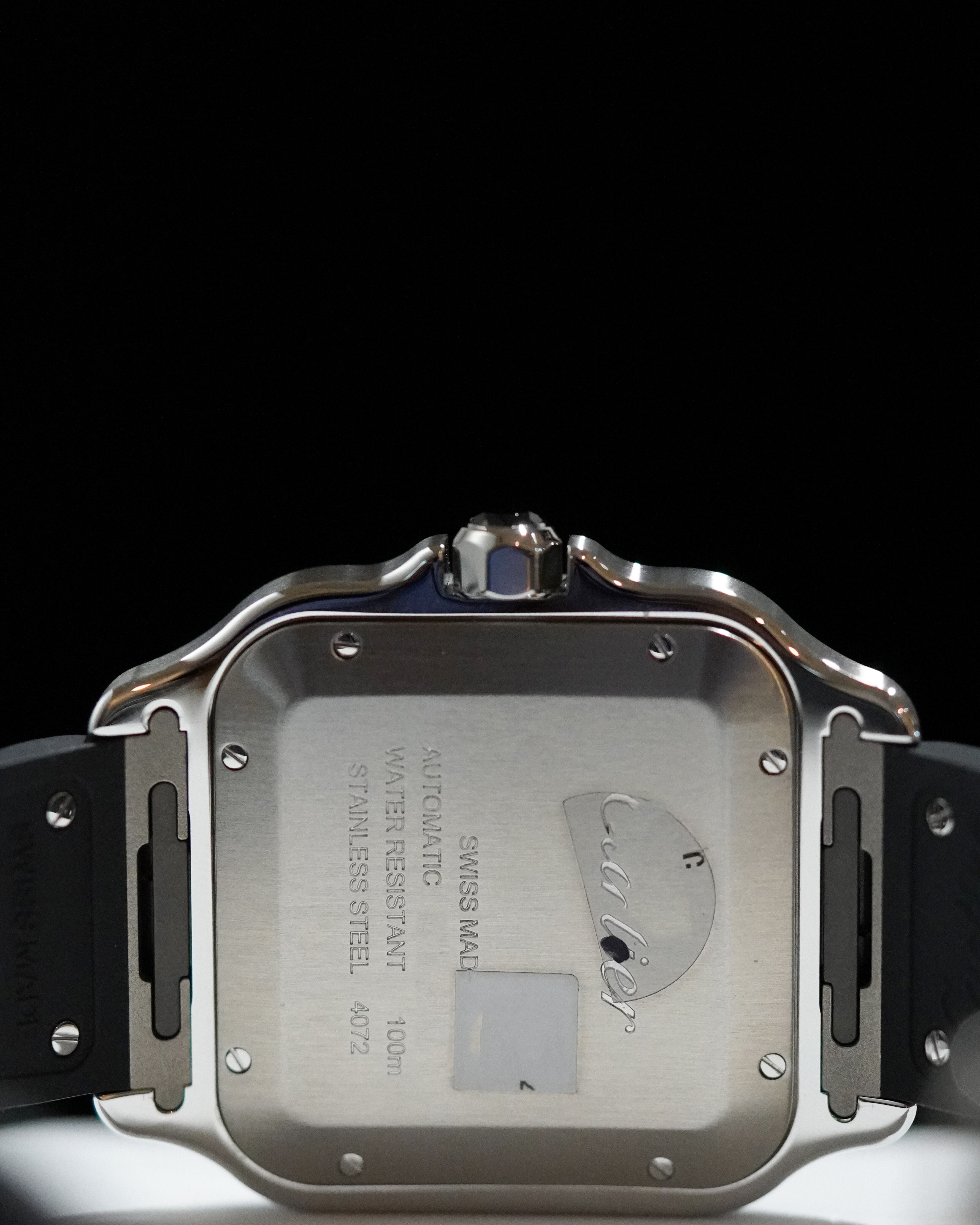 Cartier WSSA0037 Santos Black ADLC Steel - Exquisite Timepieces