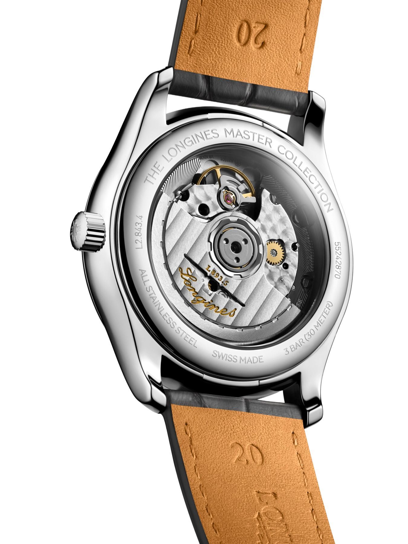 Longines L2.843.4.93.2 Master Collection Salmon Dial - Exquisite Timepieces