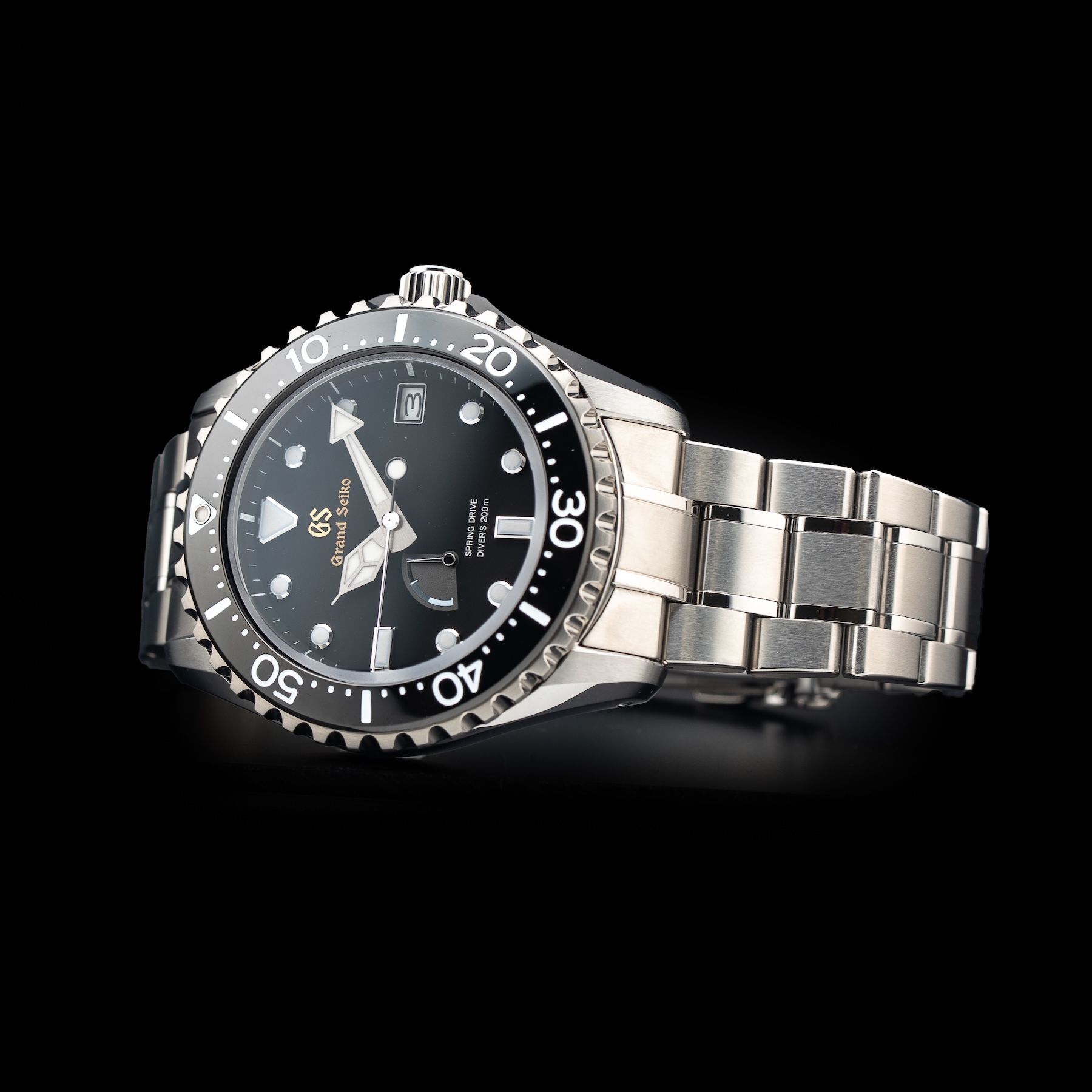 Grand Seiko Sbga231 Spring Drive Diver Black Dial - Exquisite Timepieces
