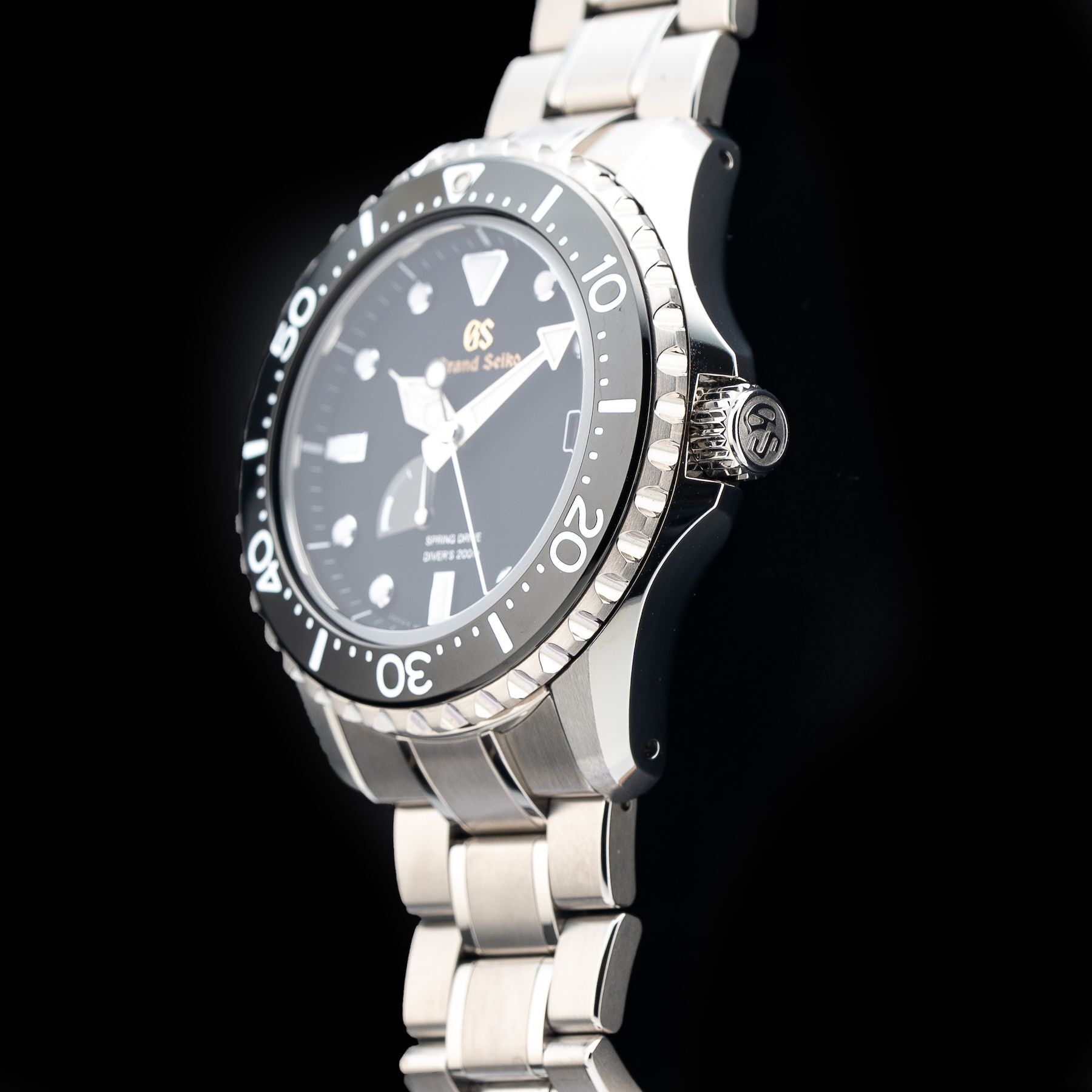 Grand Seiko Sbga231 Spring Drive Diver Black Dial - Exquisite Timepieces