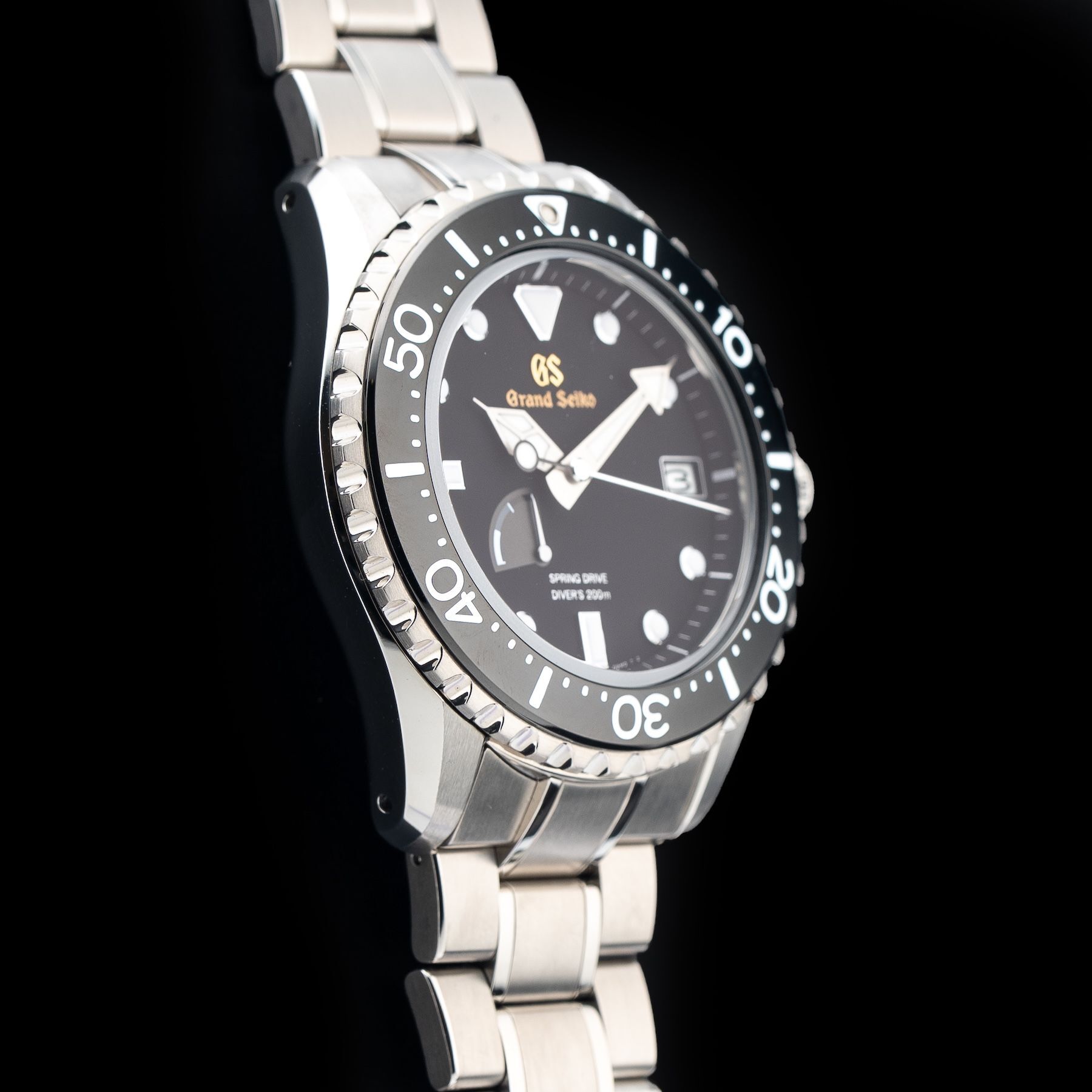 Grand Seiko Sbga231 Spring Drive Diver Black Dial - Exquisite Timepieces