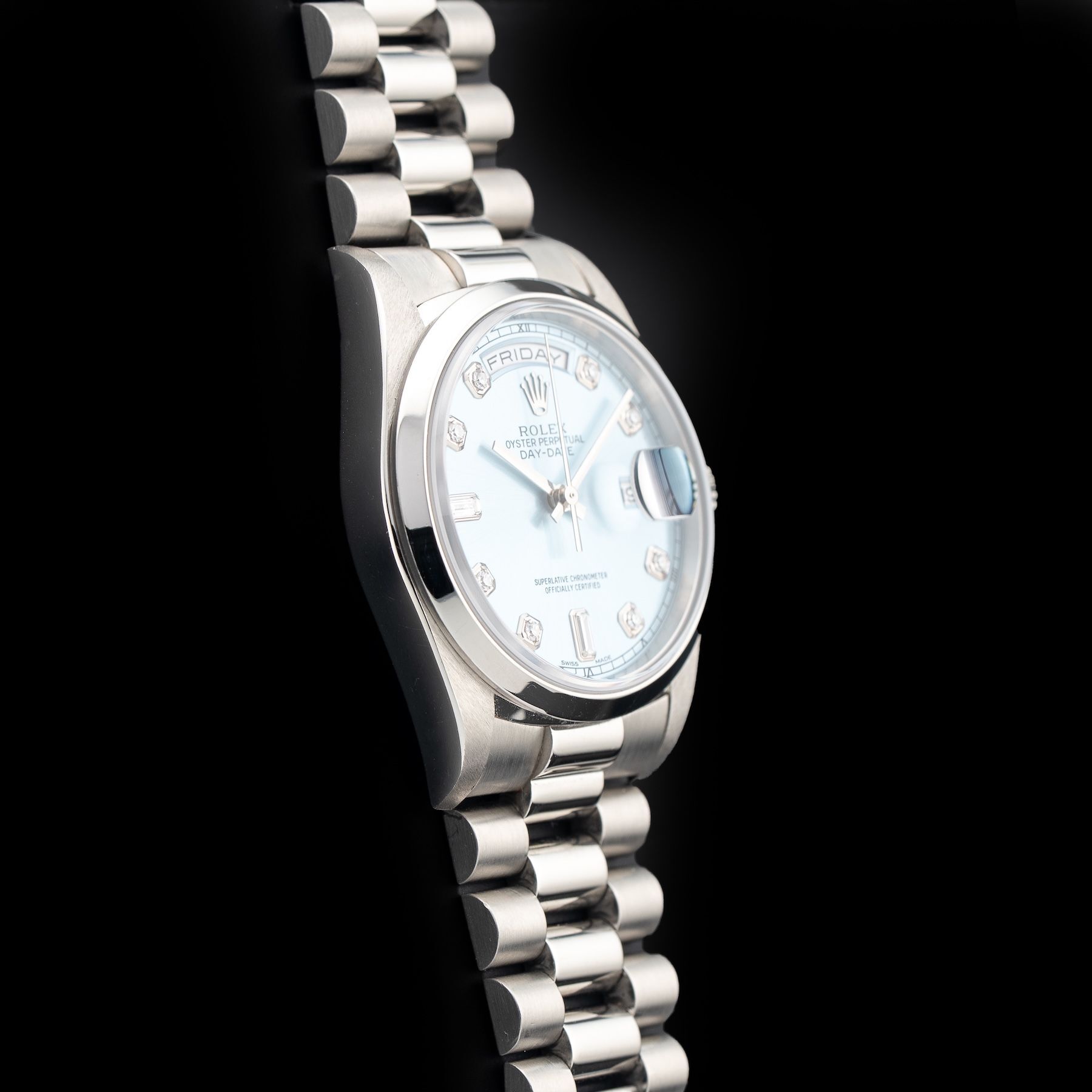 Rolex 18206 Rhodium Serti - Exquisite Timepieces
