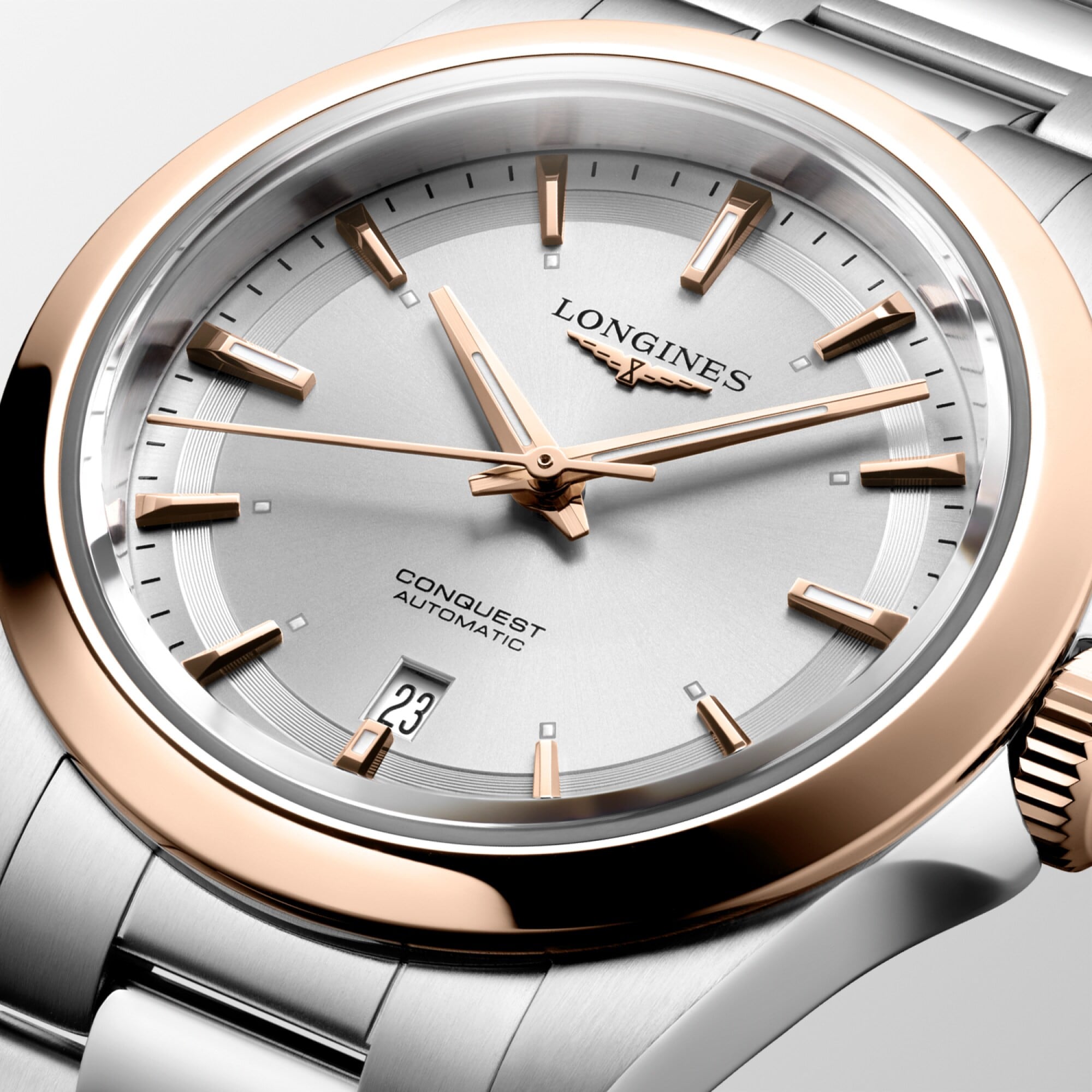 Longines L3.320.5.72.6 Conquest Silver on Bracelet - Exquisite Timepieces