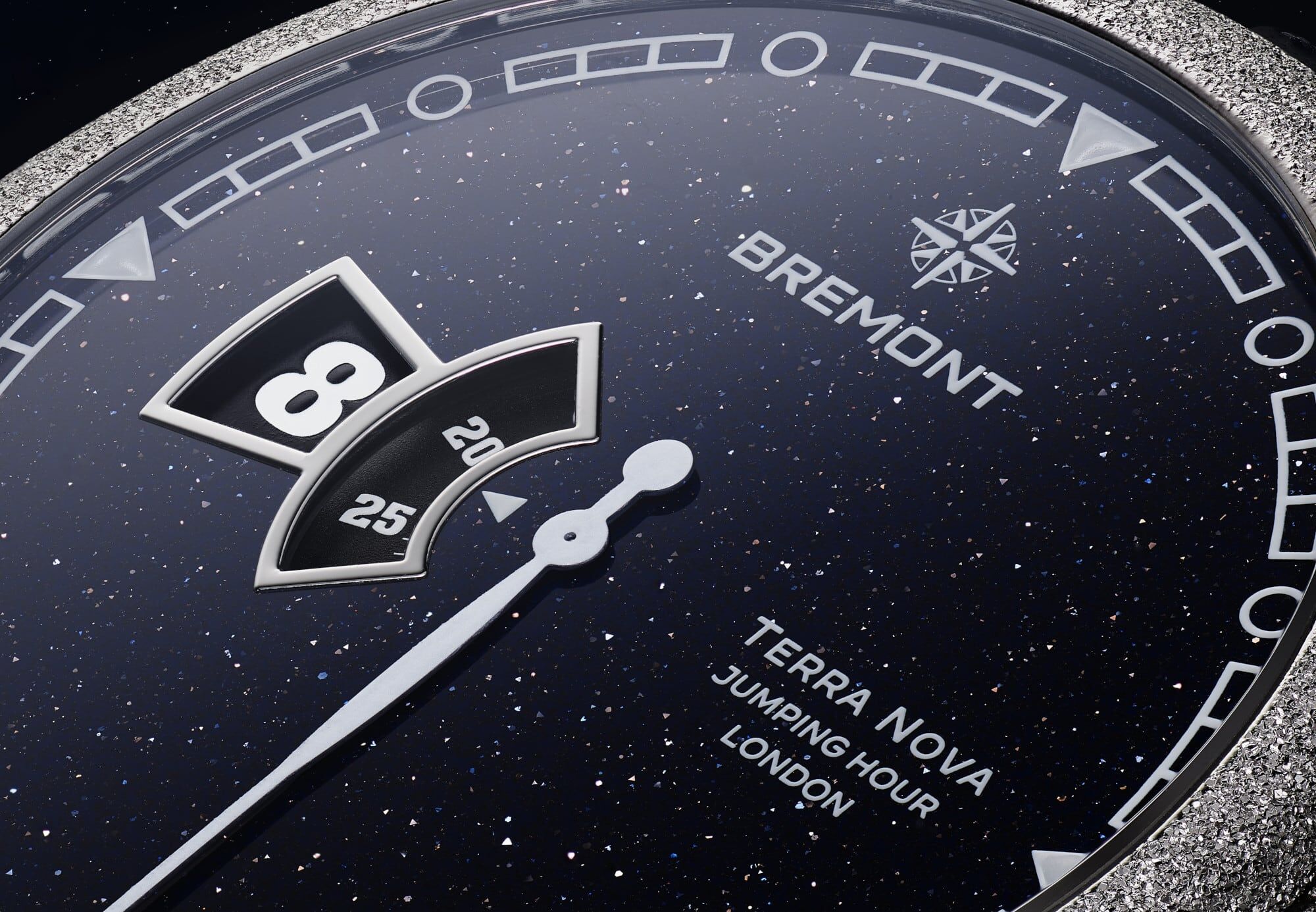 Bremont TN40-JH-FS-BLAV-L-S Terra Nova 40.5mm Jumping Hour Aventurine ...